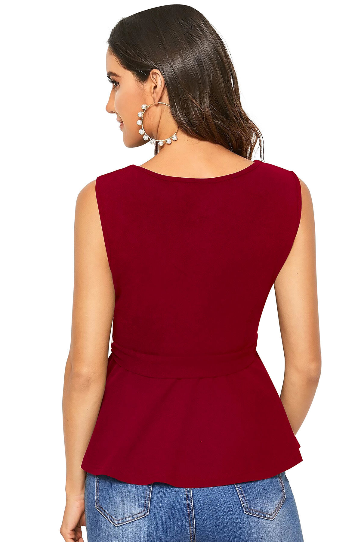 ILLI London. Belted Sleeveless Peplum Top ILLI London. Belted Sleeveless Peplum Top