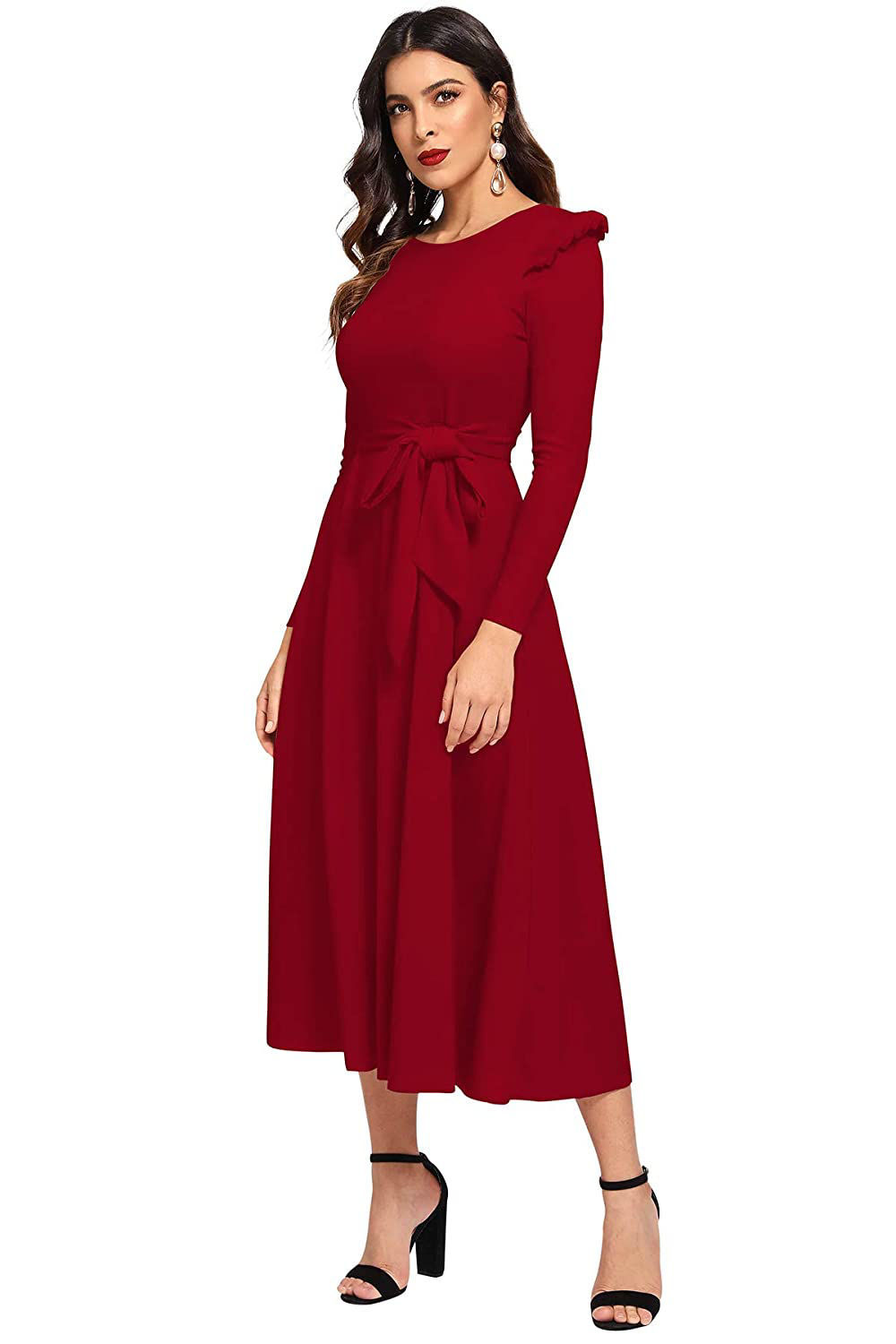 ILLI London. Full sleeve A-line Maxi Dress