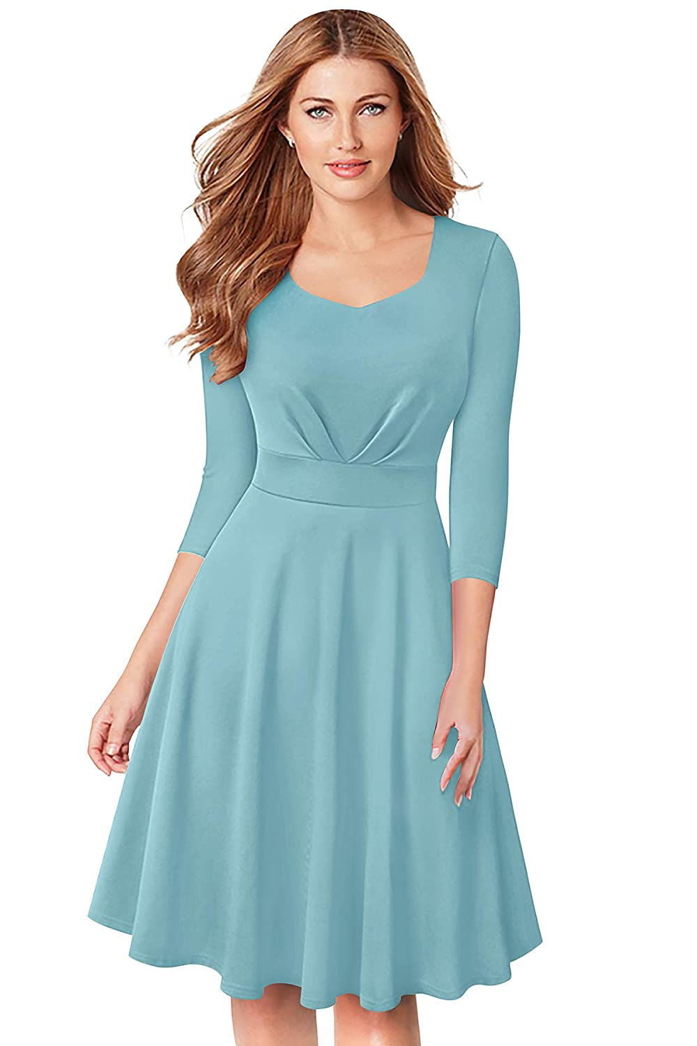 ILLI London. Sweetheart neck A-line Knee length Dress