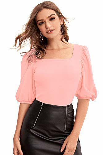 ILLI London. Square neck puff sleeve TOP